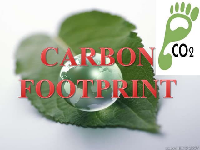Carbon Foot Print ppt carbon-foot-print-ppt
