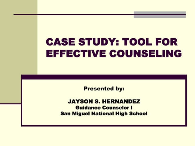 Counselling Case Study counselling-case-study
