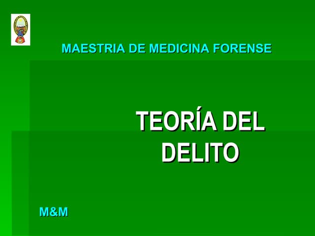 Evolucion de la teoria del delito Evolucion de la teoria del delito