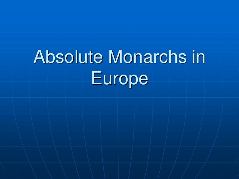 Ch.5 european absolutism
