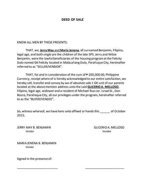 Deed Of Sale Of Motor Vehicle Form deed-of-sale-of-motor-vehicle-form