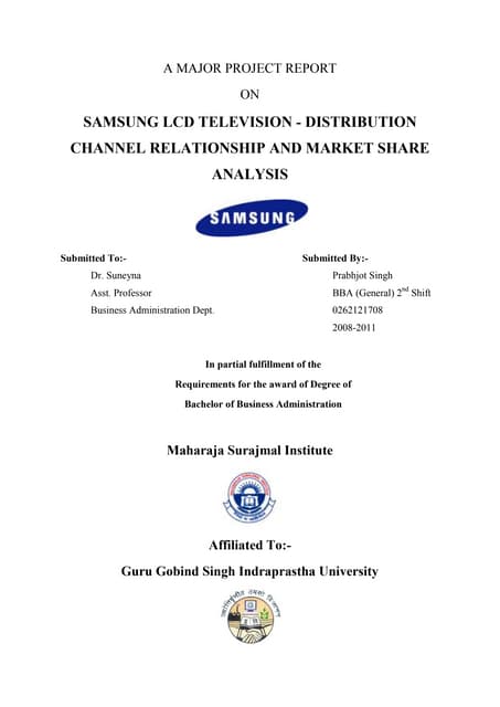 Samsung Experience Certificate