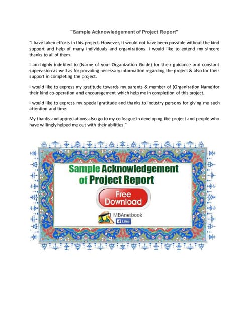 Acknowledgement Sample 2016 acknowledgement-sample-2016