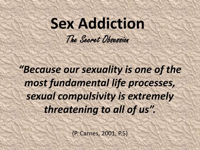 Narcissism And Sexual Addiction