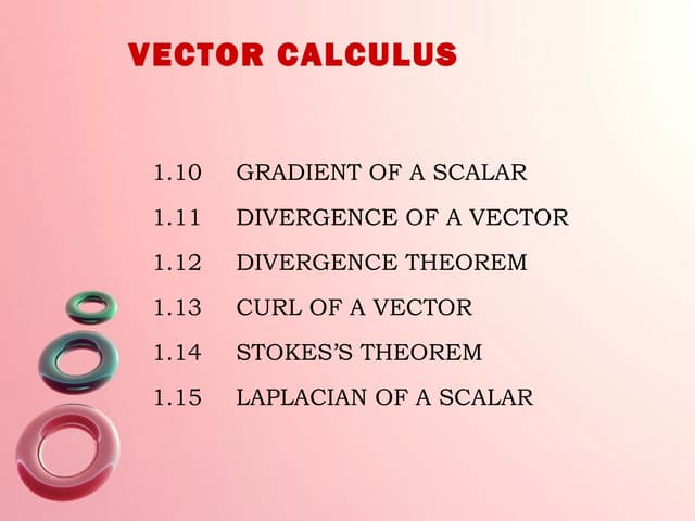 Vector Calculus