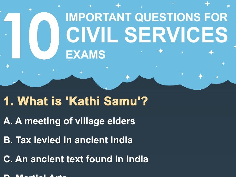 10 Most Important Questions For Civil Services Exams