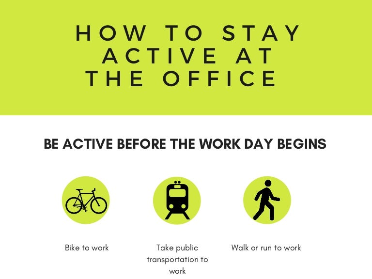 How to Stay Active at the Office [INFOGRAPHIC]