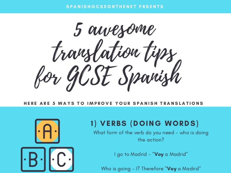 5 awesome translation tips for gsce spanish