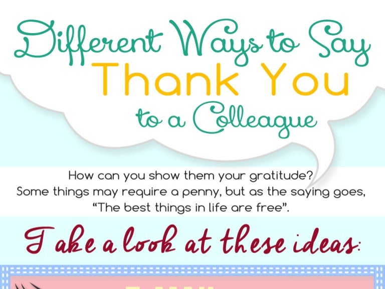 Different Ways To Say Thank You To A Colleague Infographic different-ways-to-say-thank-you-to-a-colleague-infographic
