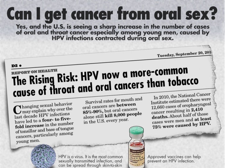Real Ingenious Question Can Oral Sex Cause Cancer