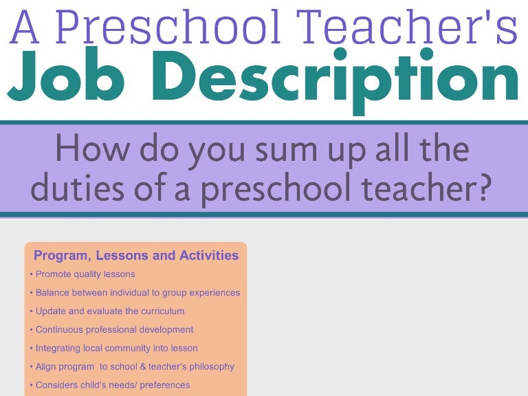Preschool Teacher s Job Description preschool-teacher-s-job-description