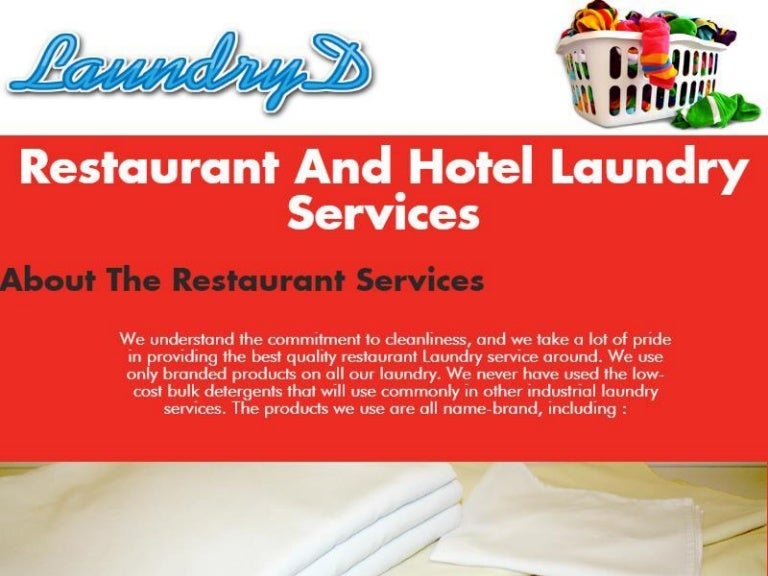 Restaurant laundry services - tolfeast
