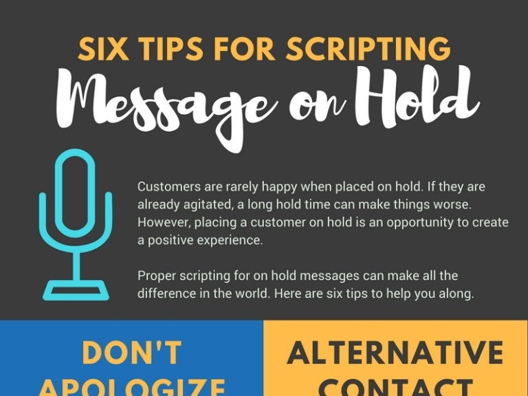 Six Tips for Scripting Message on Hold