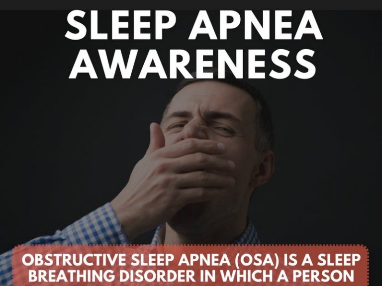Sleep apnea awareness infographic