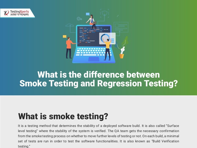 What is the difference between Smoke Testing and Regression Testing?
