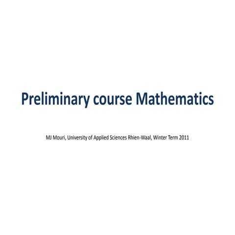 0.0.math preliminary | PPT