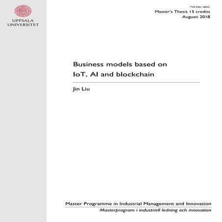 Business models based on IoT, AI and Blockchain | PDF
