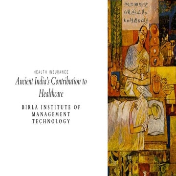 Ancient India's Contribution in Healthcare | PDF