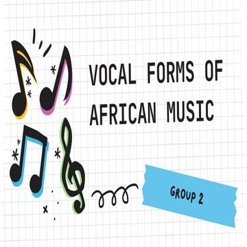 vocal forms of african music in an africa | PDF