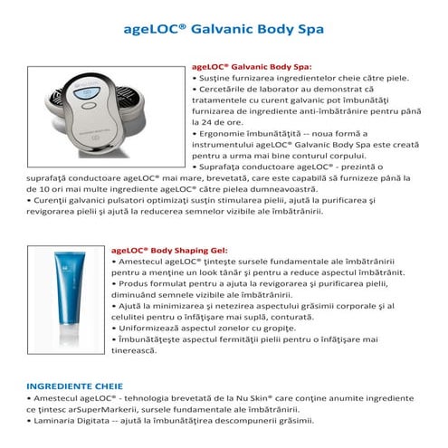 age loc galvanic body spa | PDF
