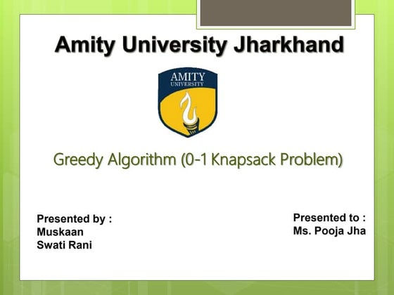 Greedy Algorithm For Computer Scienceppt 2087