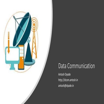 Introduction to Data Communication | PPT