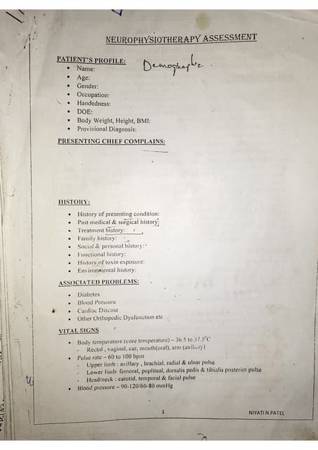 stroke assessment format | PDF | Medical Tests | Medical Health