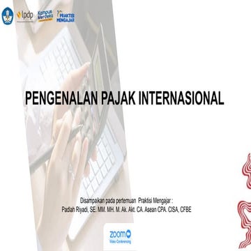 Pengenalan PAjak Internasional secara konsep dan praktik | PPTX