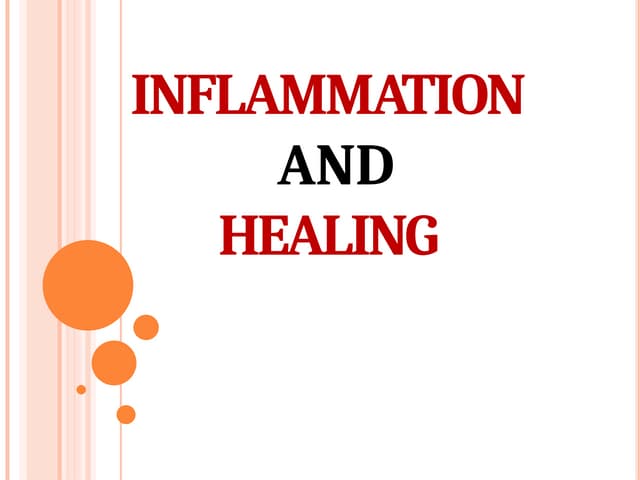 Vascular and cellular events in inflammation | PPTX