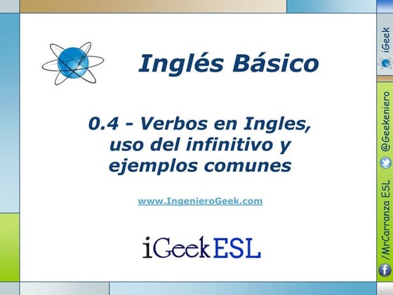 Lista de los 100 verbos regulares más usados en inglés | PDF