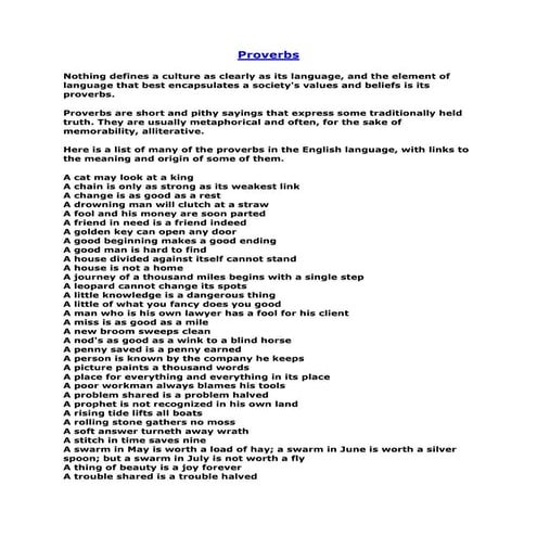 0 english+proverbs | PDF