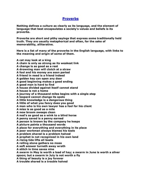 Gobbledygook Proverbs | DOC | Pets