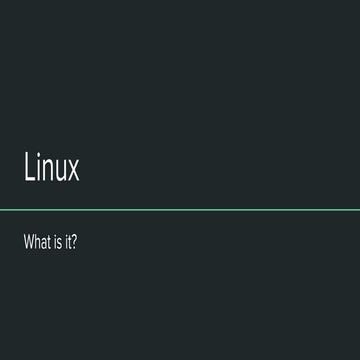 Introduction to Linux | PPT