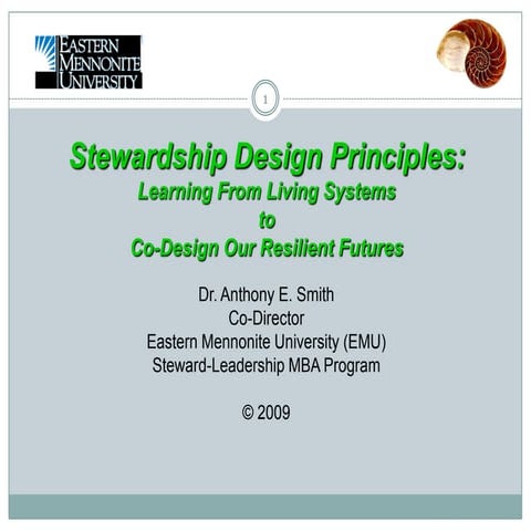 Stewardship Design Principles | PPTX