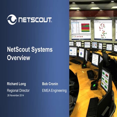 NetScout Systems corporate overview | PPTX | IT and Internet Support | Internet