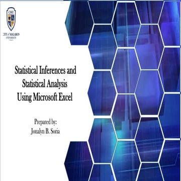 Statistic Inference and Statistical Analysis Using MS Excel.pptx