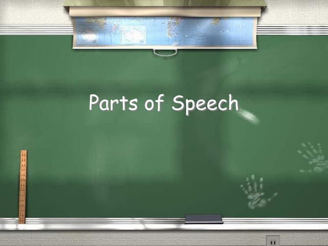 8 parts of speech.ppt presentation for kids | PPT