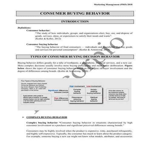 CONSUMER BUYING ‎BEHAVIOR | PDF