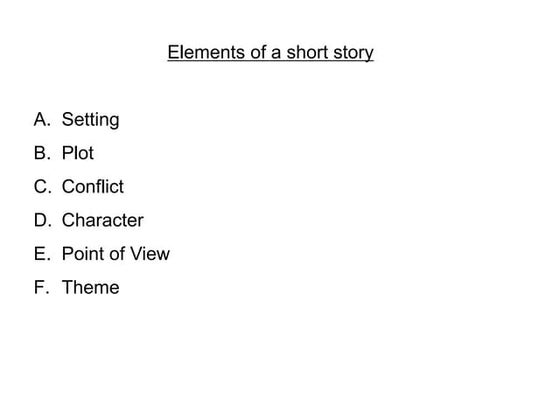 Short-Story-Elements for grade 8 students.ppt