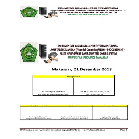 Master Blueprint System Informasi Yayasan & Universitas Pancasakti ...