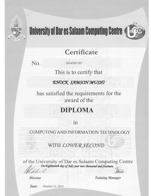 IT certificates RESULTS | PDF