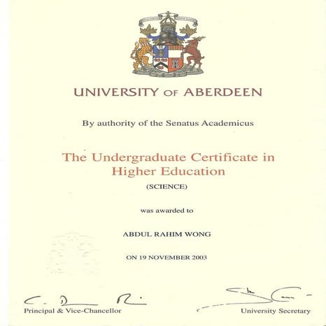 University of Aberdeen undergraduate degree 2003 University | PDF