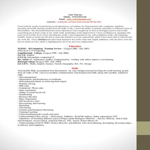 Amit Sharma cv | DOCX