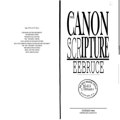 00059 Bruce The Canon of Scripture.pdf