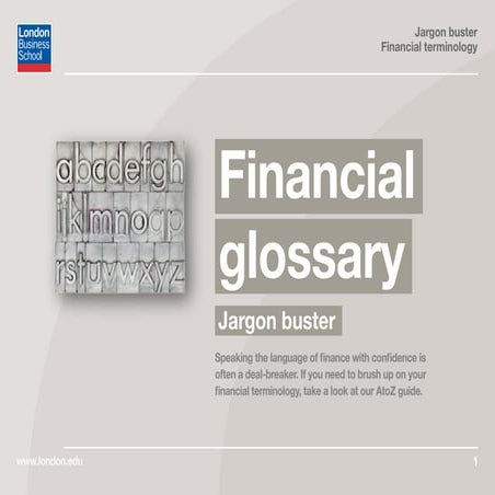 Financial Glossary | PDF