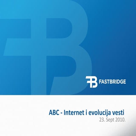 Obezbedite stabilne prihode – Bojan Rendulić, Fastbridge Abc Electronic Srbija | PPT