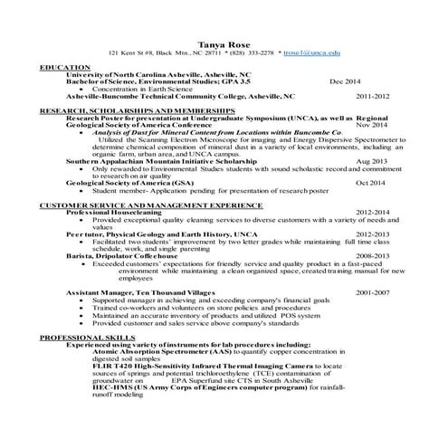 Updated resume | DOCX