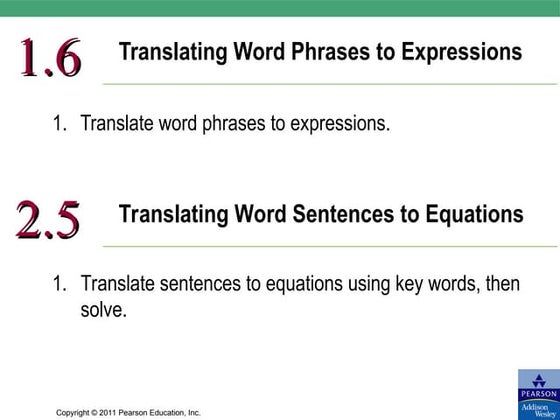 Translating Mathematical Phrases into Algebraic Expressions or ...