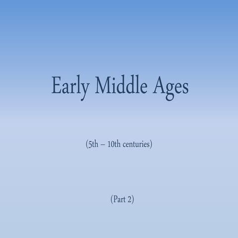 Display Early Middle Ages | PDF