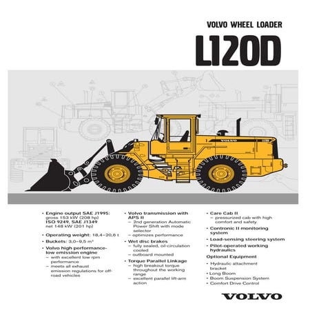 Volvo Wheel Loader L120d Service Manual | PDF